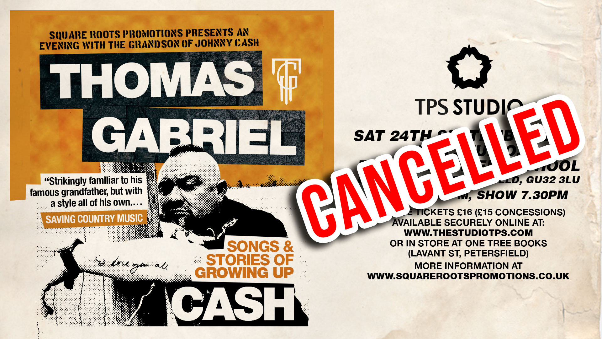 [Cancelled] Thomas Gabriel - An Evening with the Grandson of Johnny ...